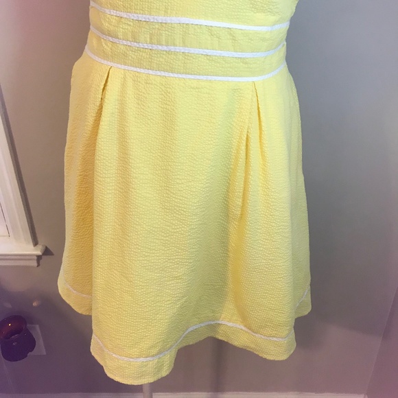 Lauren James | Dresses | Lauren James The Morgan Yellow Seersucker ...